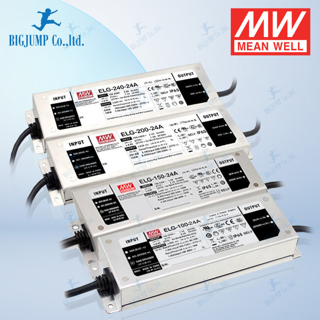 Mean well ELG series Constant Voltage + Constant Current LED Driver 100-240W 24V,36V,48V ...